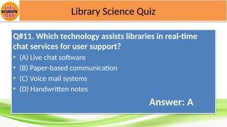 Emerging library information science MCQs | PPTX