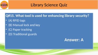 Emerging library information science MCQs | PPT