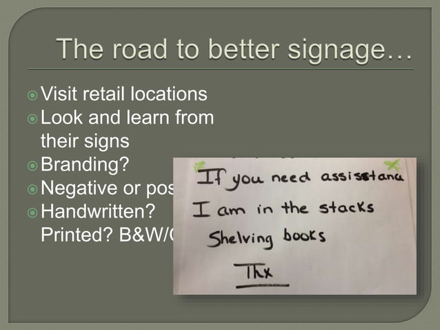 Connecting Through Library Signage - Beaufort | PPTX