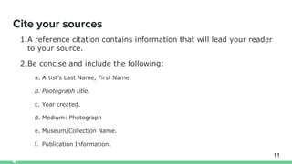 Library sources for art 1603 intro to photography | PPT
