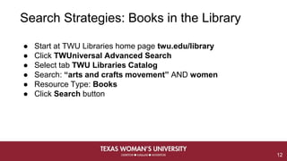 Library sources for art 3343 impressionism and arts & crafts | PPTX ...