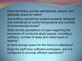 Library spaces in different places: the benchmarking experiences | PPTX ...