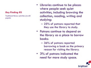 Library Space Use Study: What we Learned | PPT