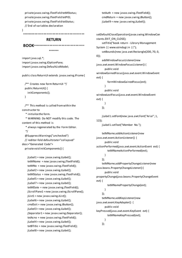 Library system project file | PDF