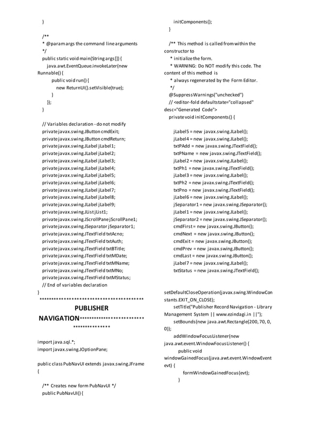 Library system project file | PDF