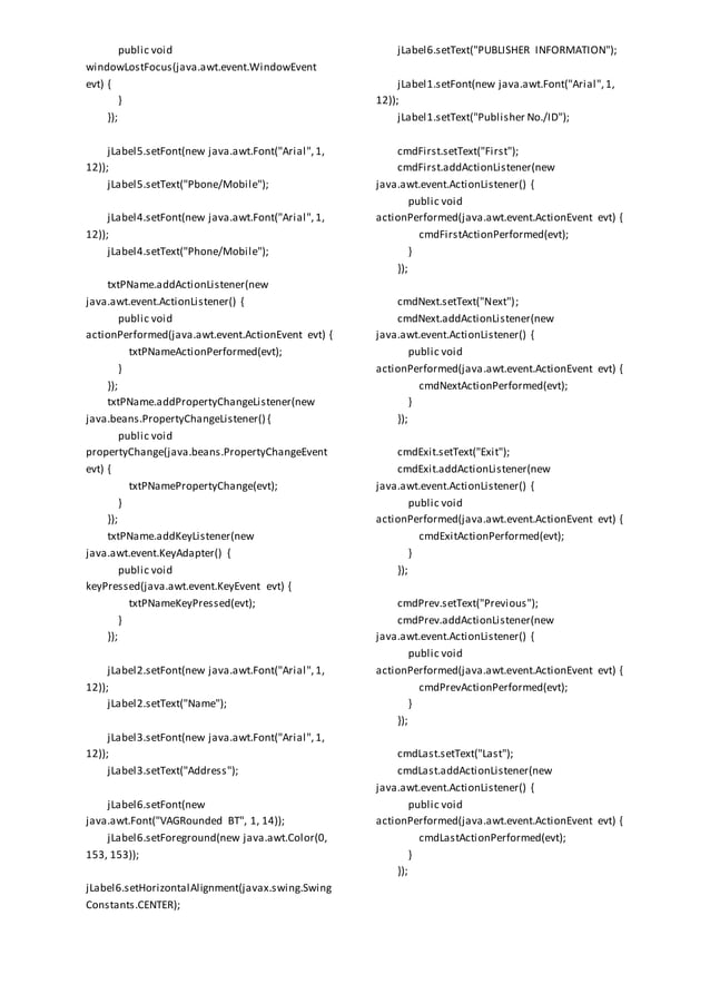 Library system project file | PDF