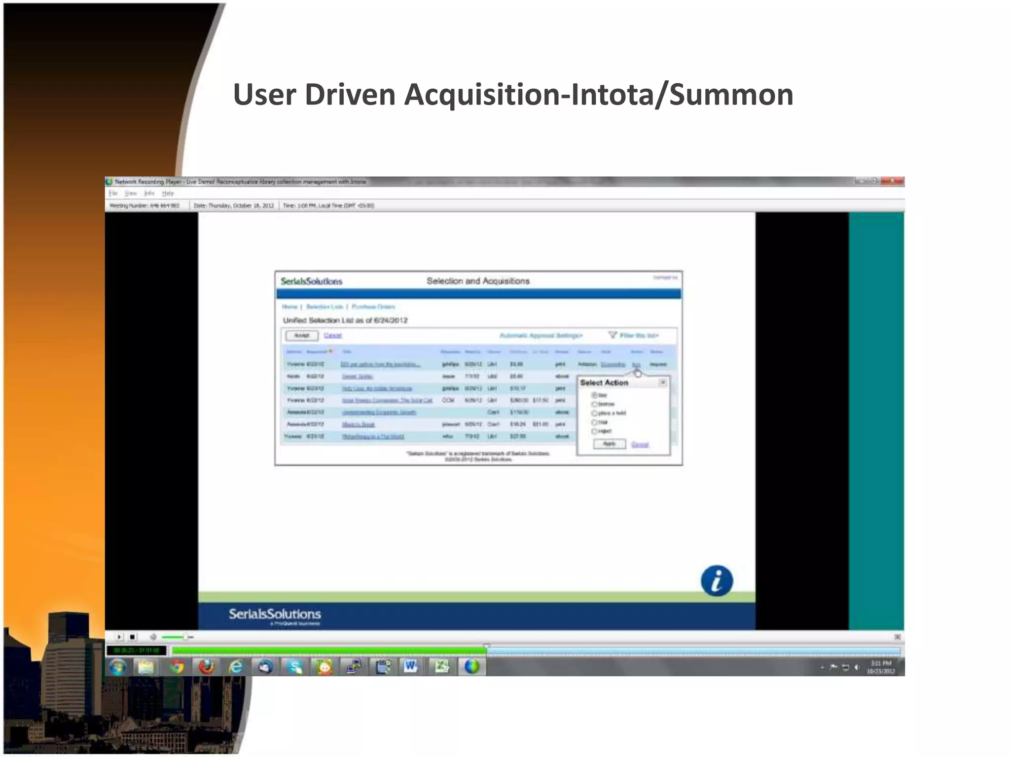 Librareis in Transition: From Integraged Library Systems to Library ...