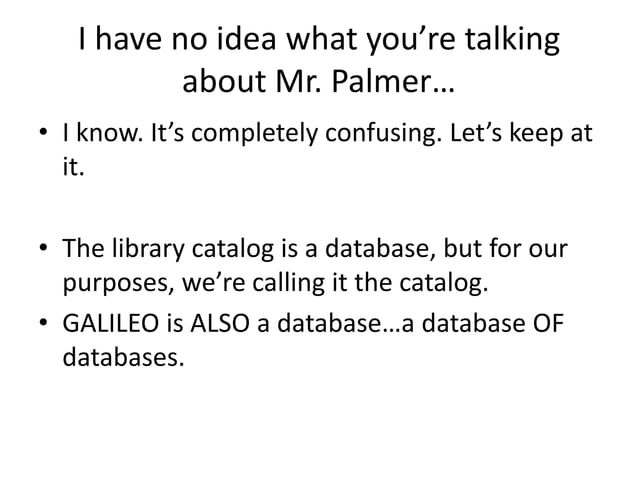 Library terminology | PPTX