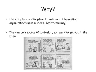 Library terminology | PPT