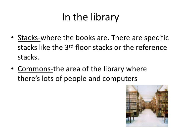 Library terminology