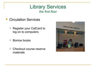Library tour | PPT | Technology & Computing