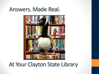 Clayton State Library Tour | PPT