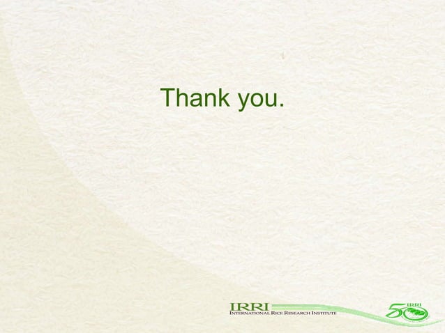 The IRRI Library 2010 | PPT