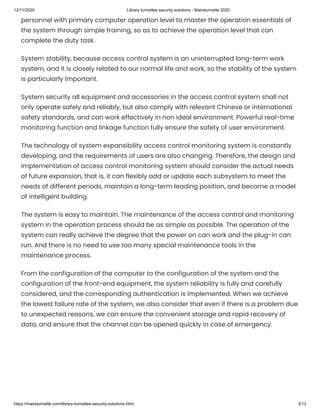 Library turnstiles security solutions mairsturnstile 2020 | PDF