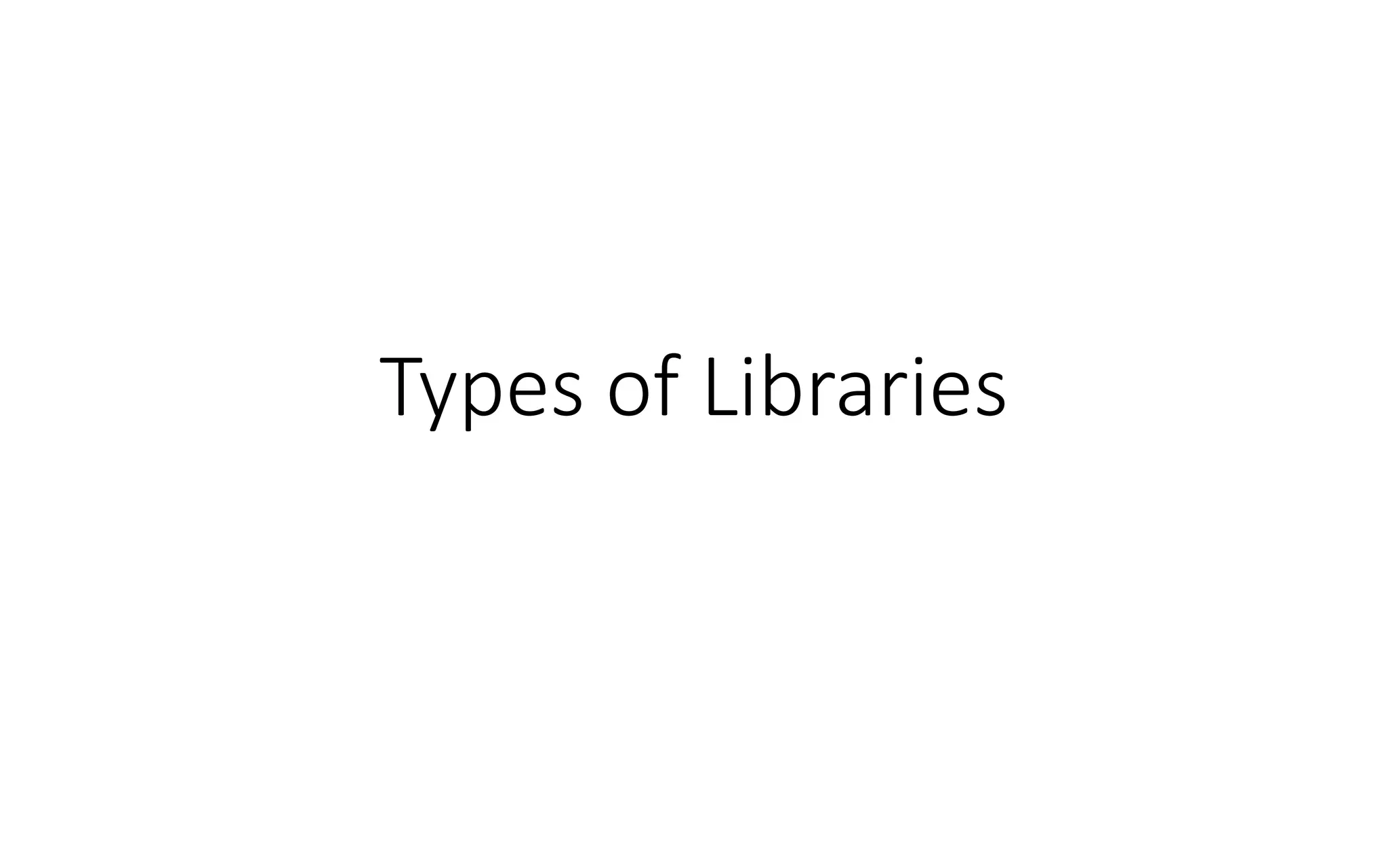 Library types | PPTX