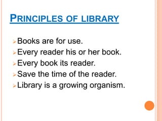 Library types (1) | PPTX | Education