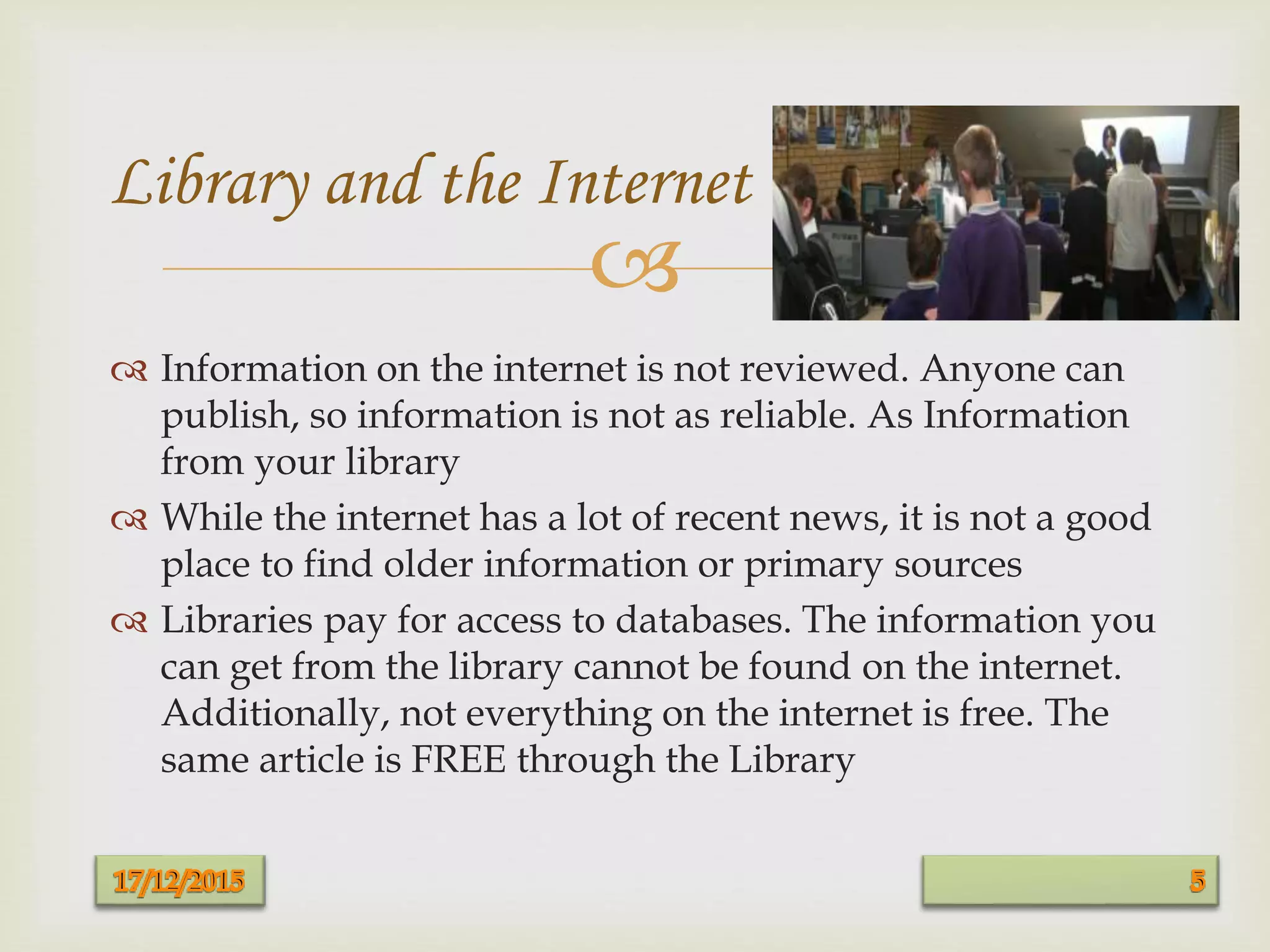 Library Usage and Essentials | PPT