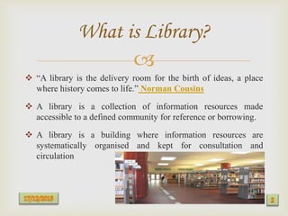 Library Usage and Essentials | PPTX