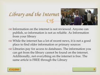 Library Usage and Essentials | PPTX