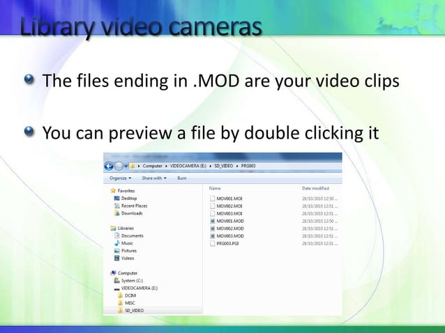 Library video cameras | PPT