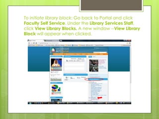 Library Workflow Procedure and Library Block Initiation | PPTX | Resume ...