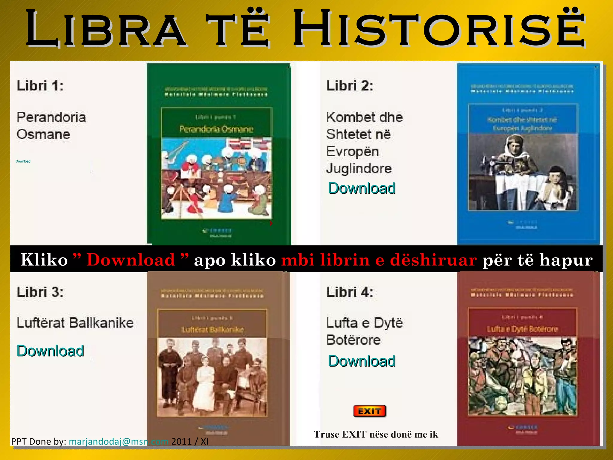 Libra te Historise | PPS