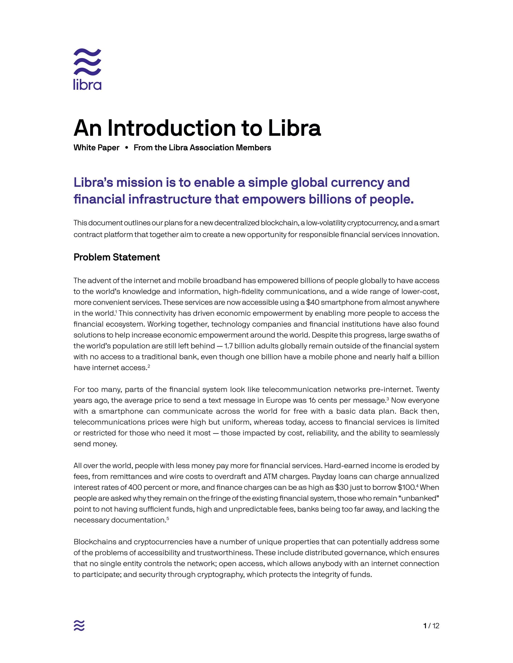 #LIBRA WHITEPAPER (ENGLISH) | PDF