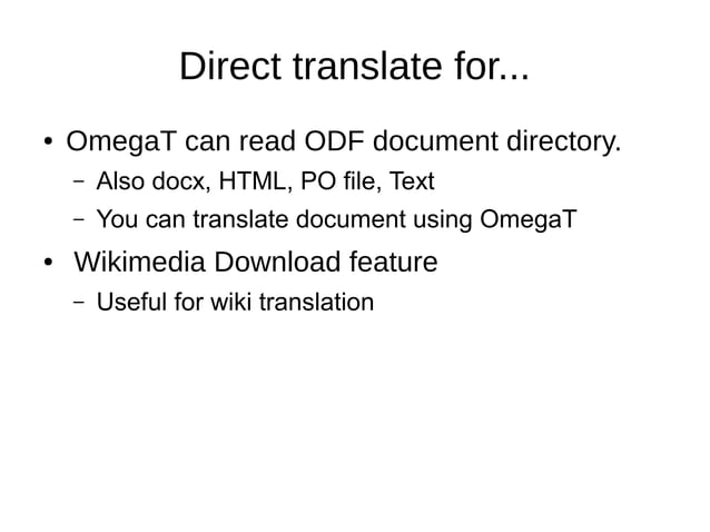 Libreoffice and translation | PPT | Free Download