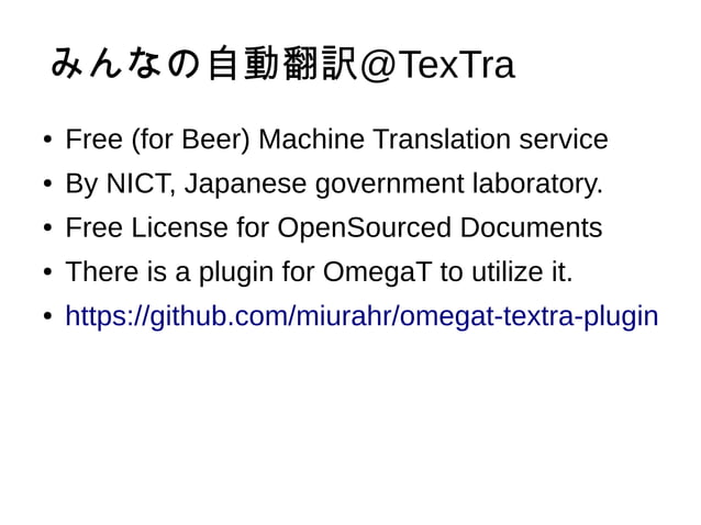 Libreoffice and translation | PPT