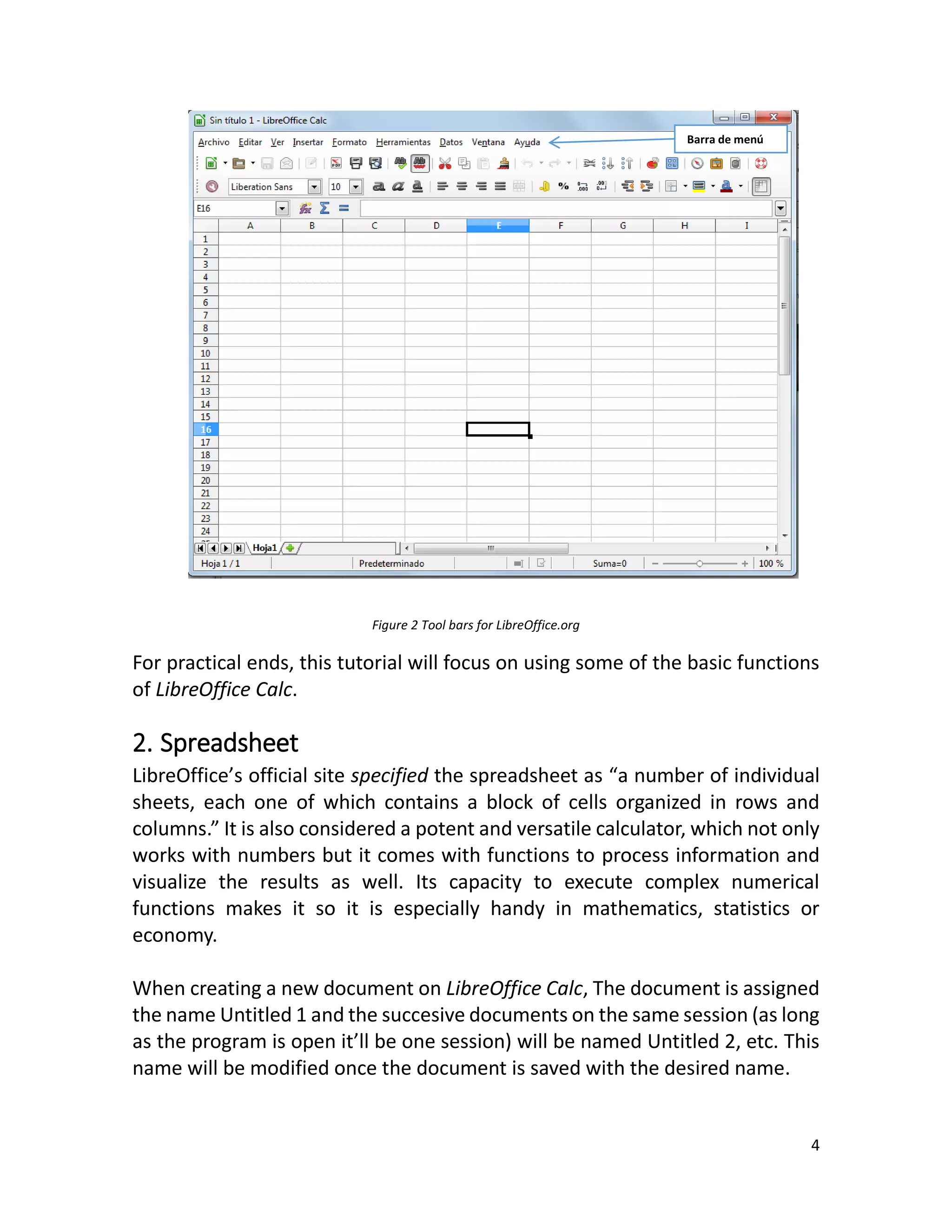 Libre office calc | PDF