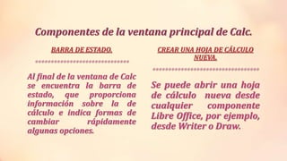Libre office calc | PPTX