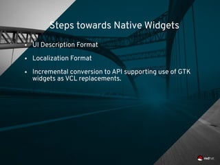 LibreOffice Conference 2020 Native GTK Widgets | PPT
