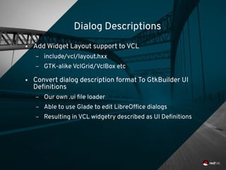 LibreOffice Conference 2020 Native GTK Widgets | PPT