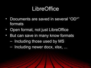 Libre office intro | ODP