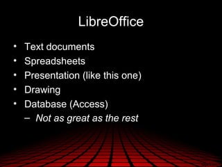 Libre office intro | ODP