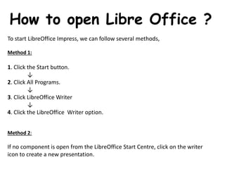 Introduction to Libre (Beginner Guide) .pptx