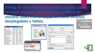 Librería swing java | PPSX