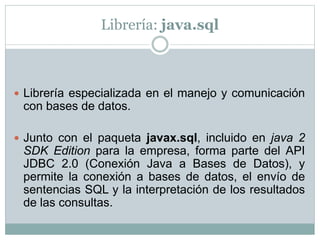 Librerias java | PPT