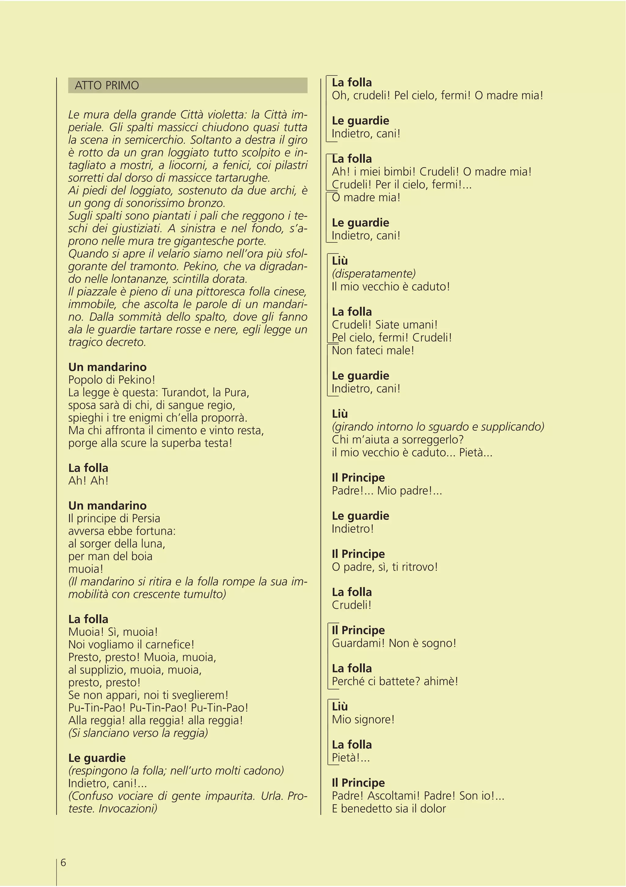 Turandot - Libretto integrale dell' opera | PDF