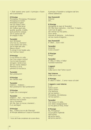 Turandot - Libretto integrale dell' opera | PDF