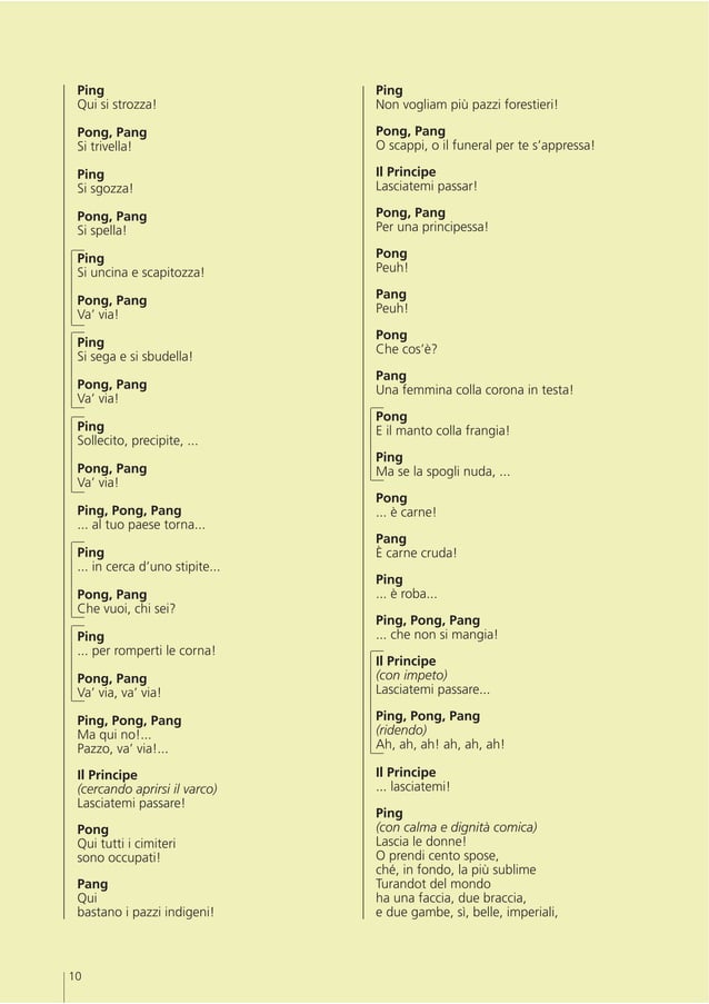 Turandot - Libretto integrale dell' opera | PDF | Musicals | Genres