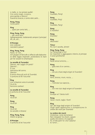 Turandot - Libretto integrale dell' opera | PDF