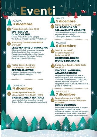 Sondrio Natale 2022 - Gli eventi | PDF