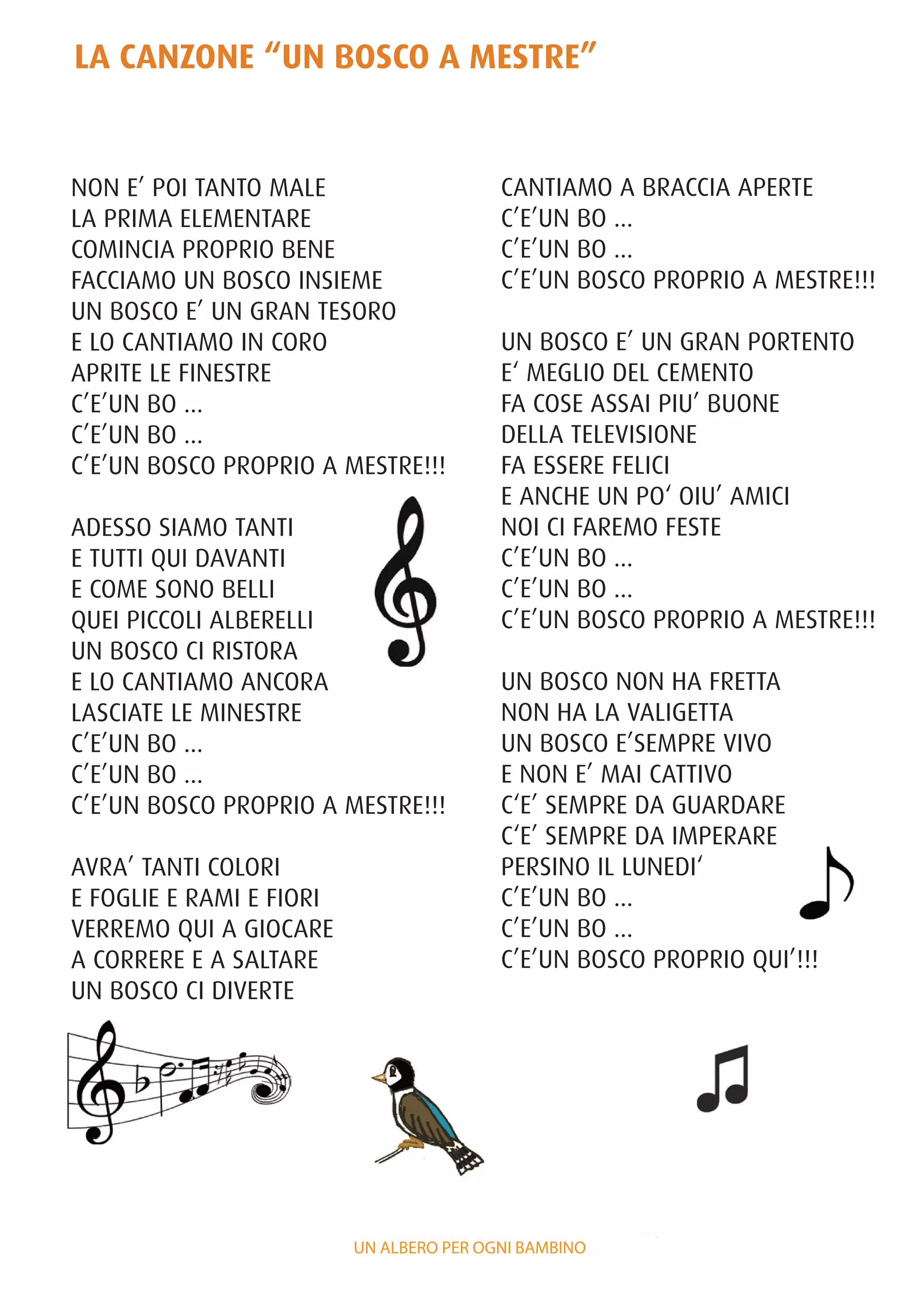 Un albero per ogni bambino 2016 | PDF