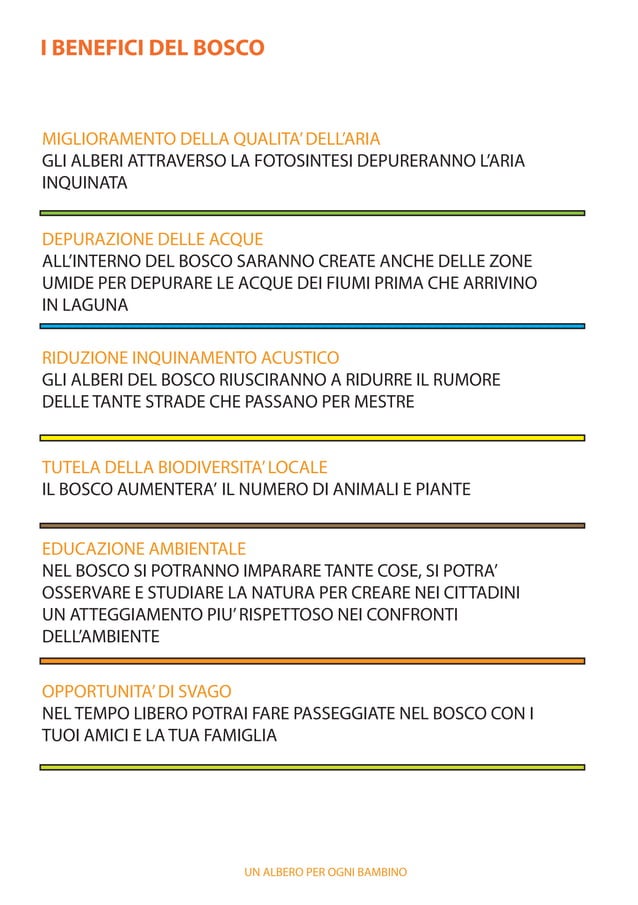 Un albero per ogni bambino 2016 | PDF