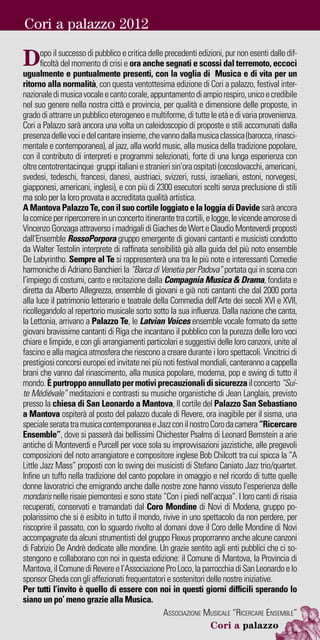 Cori a palazzo 2012 | PDF