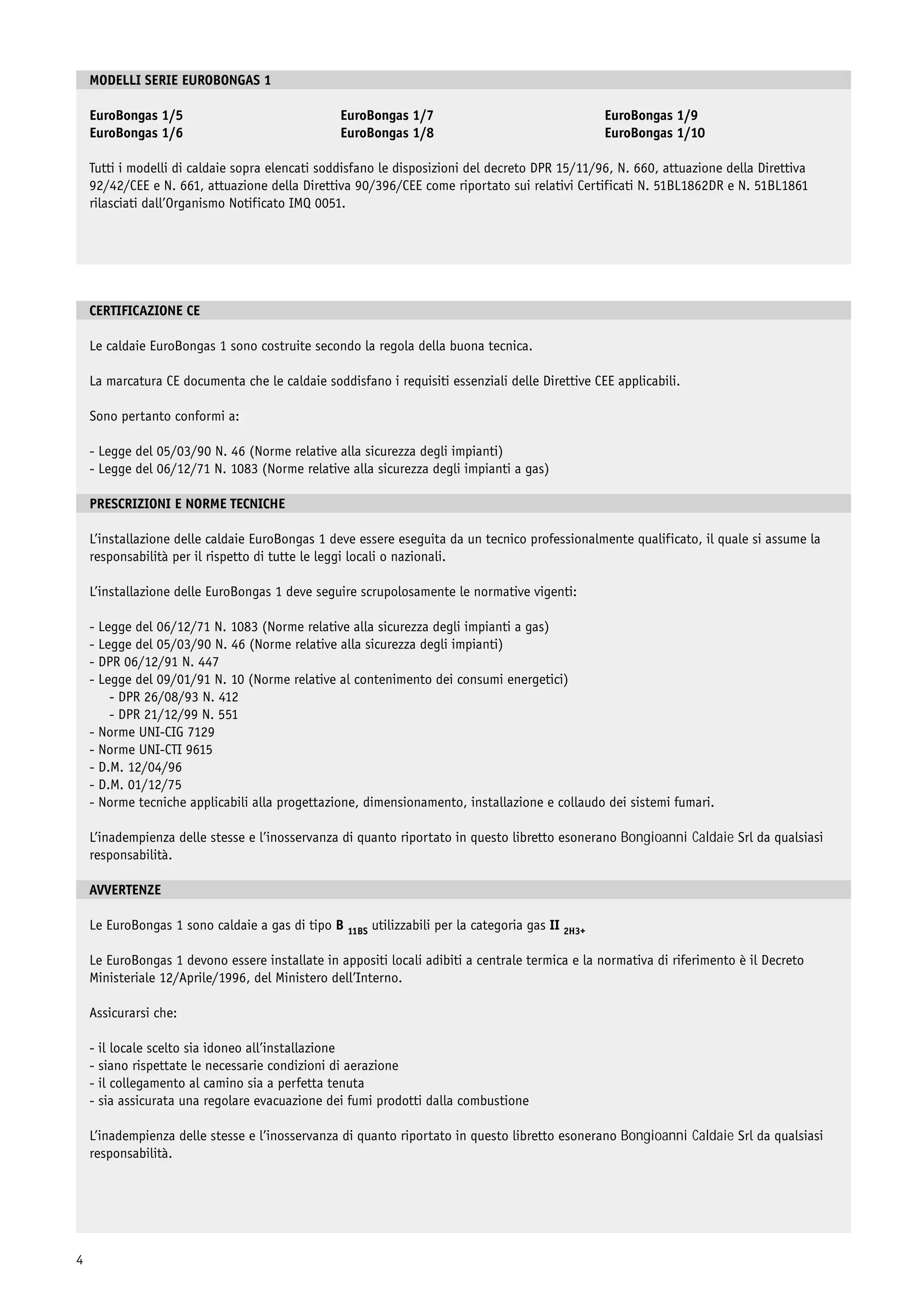 Libretto Euro Bongas R3 | PDF