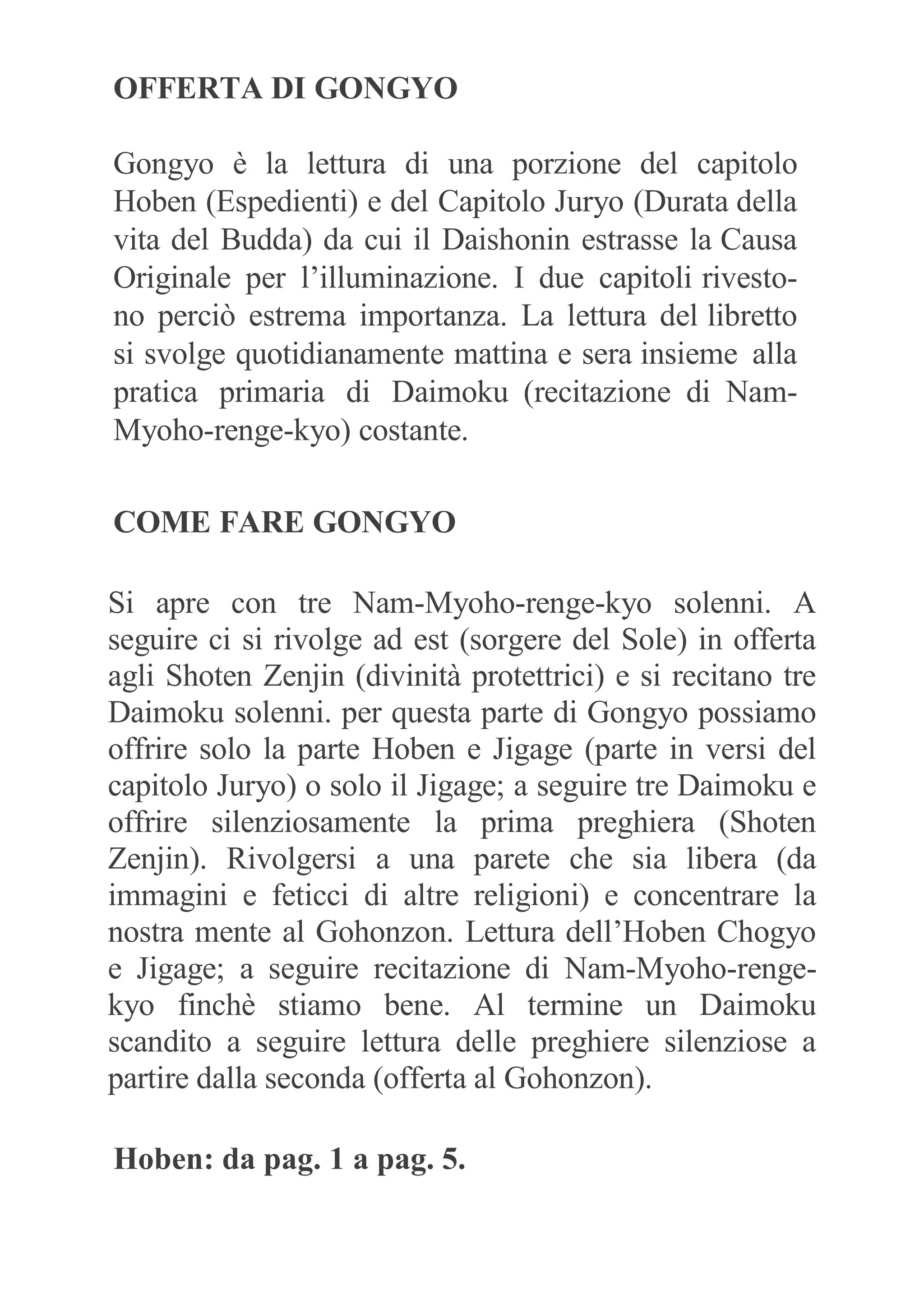 Libretto Gongyo | PDF