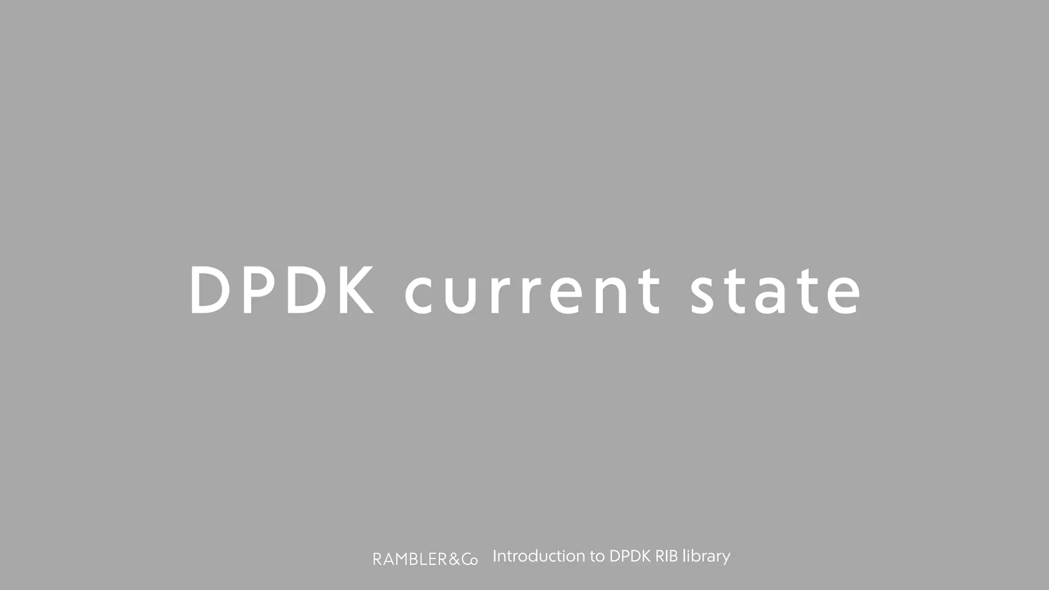 Introduction to DPDK RIB library | PPT