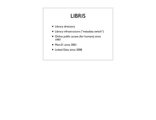 Why libraries should embrace Linked Data | PPT